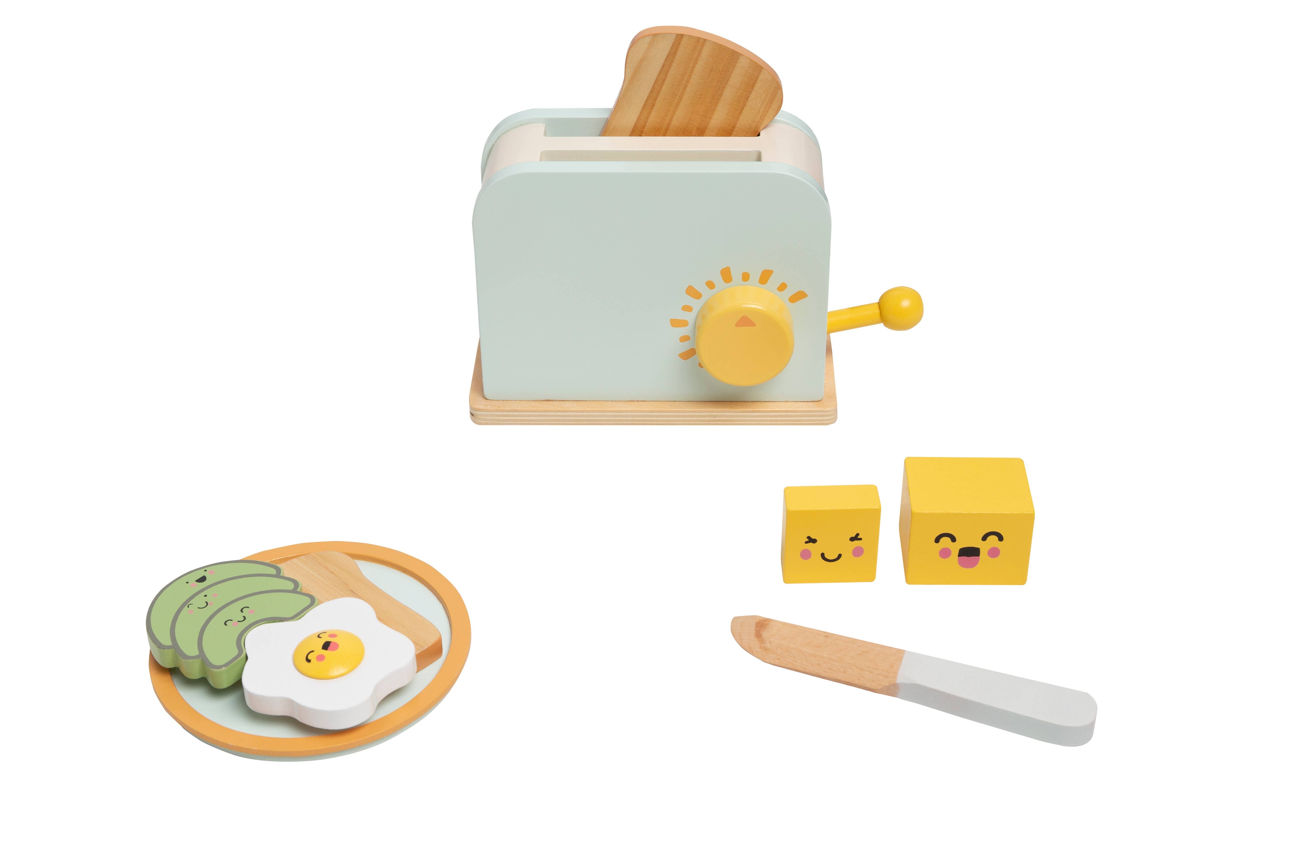Brunch Time Wooden Toaster Set, Developmental Toy – Deliahs Boutique